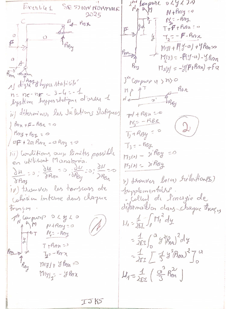Exercice 1 SN Calcul de Structure | PDF