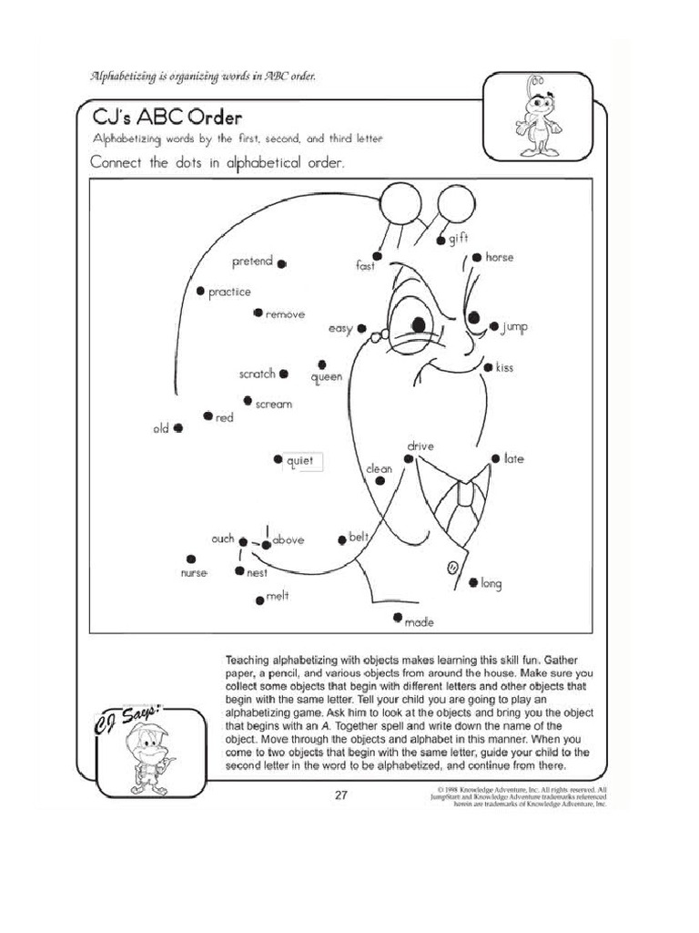 Alphabetizing Words | PDF