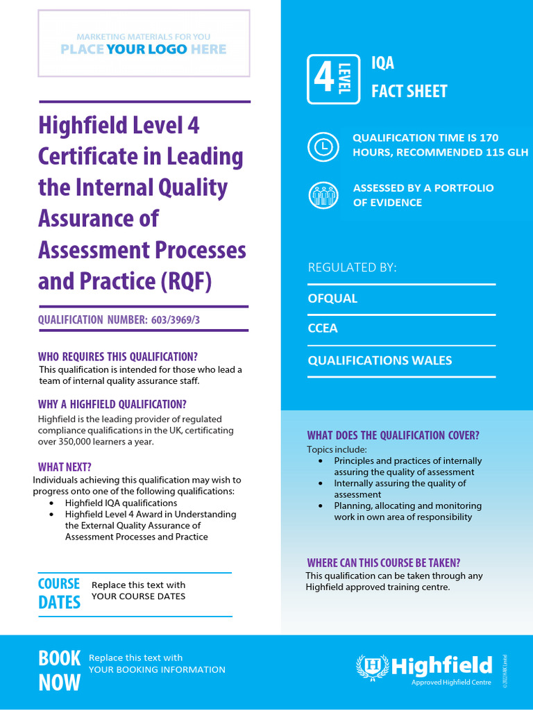 (14092023 1324) Iqa - l4 Cert Leading Qa Fs 2.0 | PDF | Qualifications