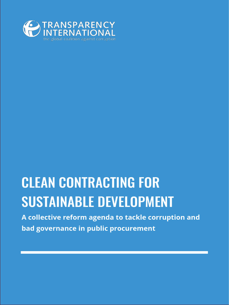 Clean Contracting for Sustainable Development | PDF | Governance ...