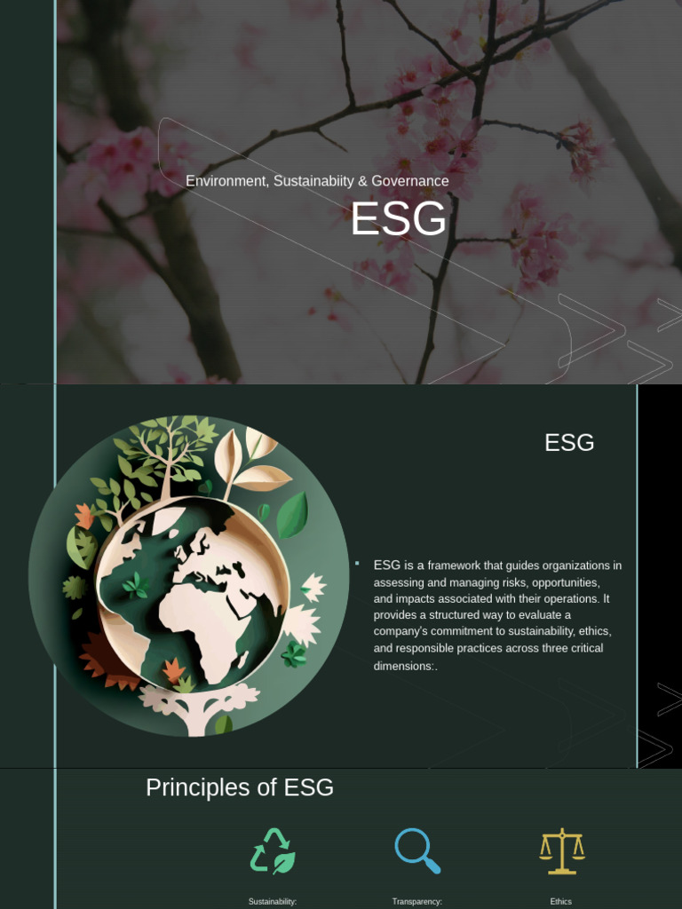 Understanding ESG: Framework and Impact | PDF | Sustainability ...