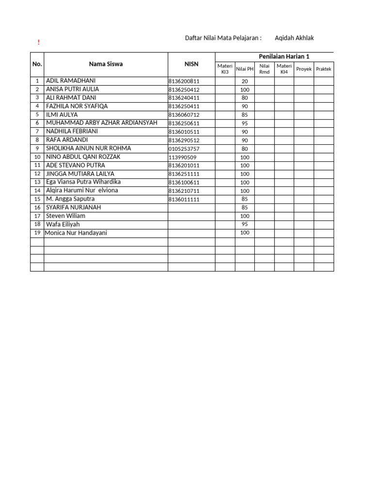 Buku Nilai RDM 2024 Kls-5 | PDF | Islamic Texts