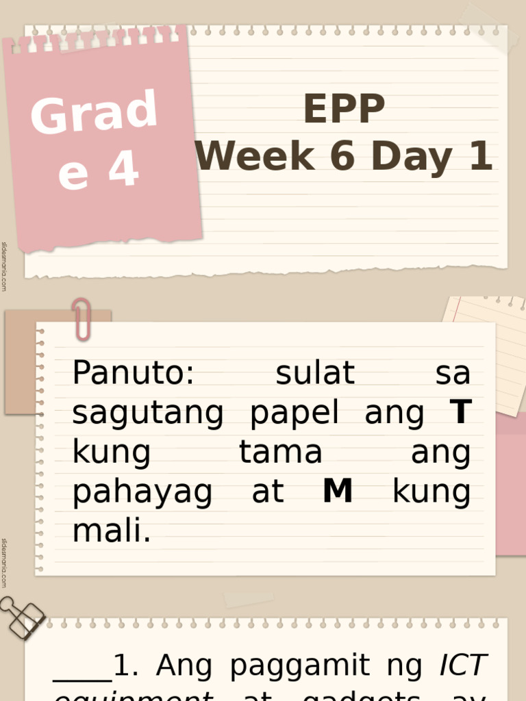 Epp-Ict 4 w5 Matatag | PDF
