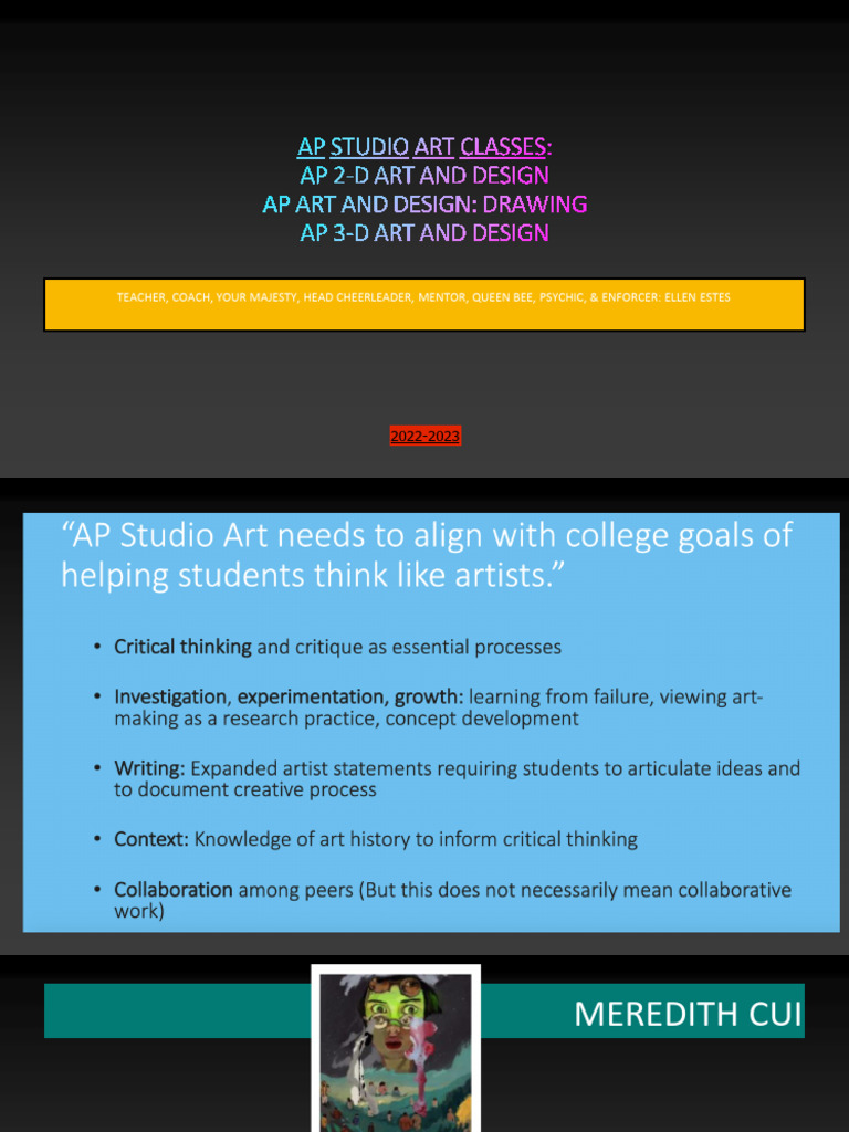 AP 2022-23 Summer Work-Estes PDF 2 | PDF