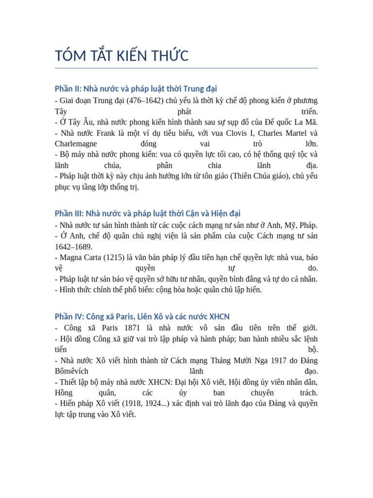 Tom Tat Kien Thuc | PDF