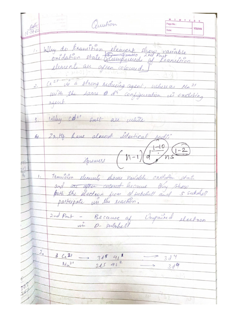 Chem 19 April Tution | PDF