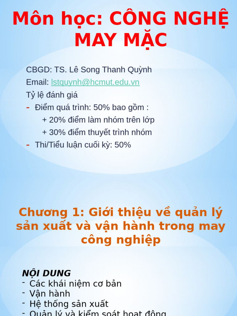 Chuong 1 - Gioi Thieu Ve Quan Ly San Xuat Va Van Hanh | PDF