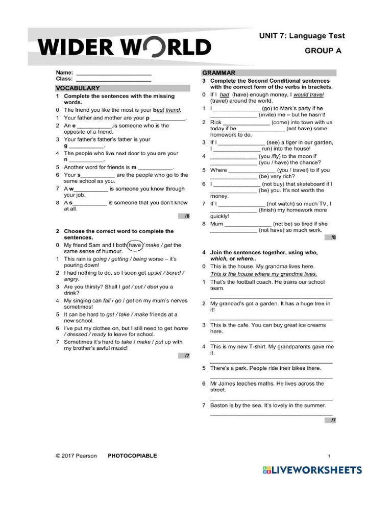 Worksheet 6870470 | PDF