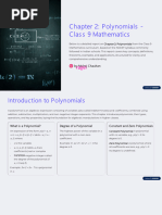 Class 9 NCERT Polynomial Formulas | PDF