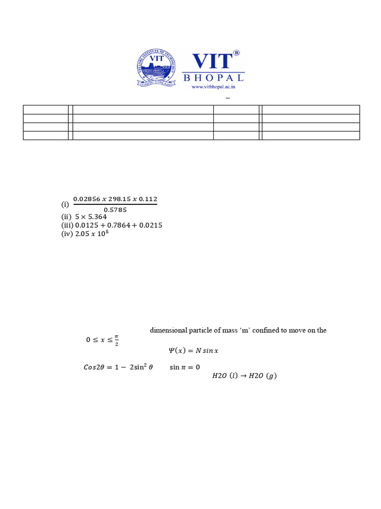 E11+E12+B14 - CHY1005 - Introduction To Computational Chemistry - 100376 - Dr. Rajit Nair ...