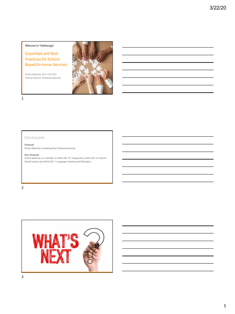 Teletherapy Best Practices for SLPs | PDF