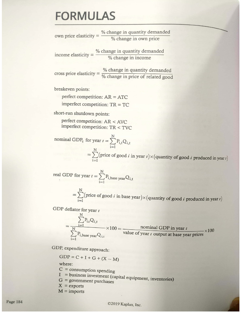 Formula Economics | PDF