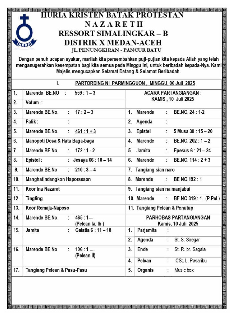 Paradoks Kehidupan Khotbah Pemuda 5 Juli 2025 | PDF