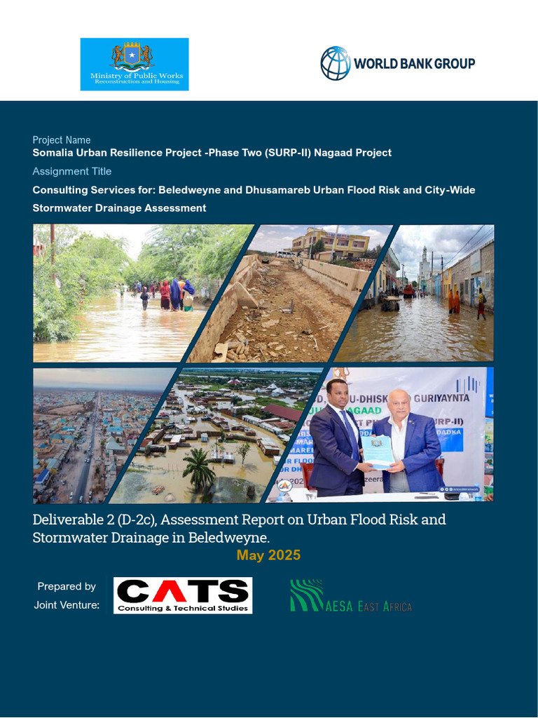 01 Flood Assessment - Report Beledwene | PDF | Flood | Climate Resilience