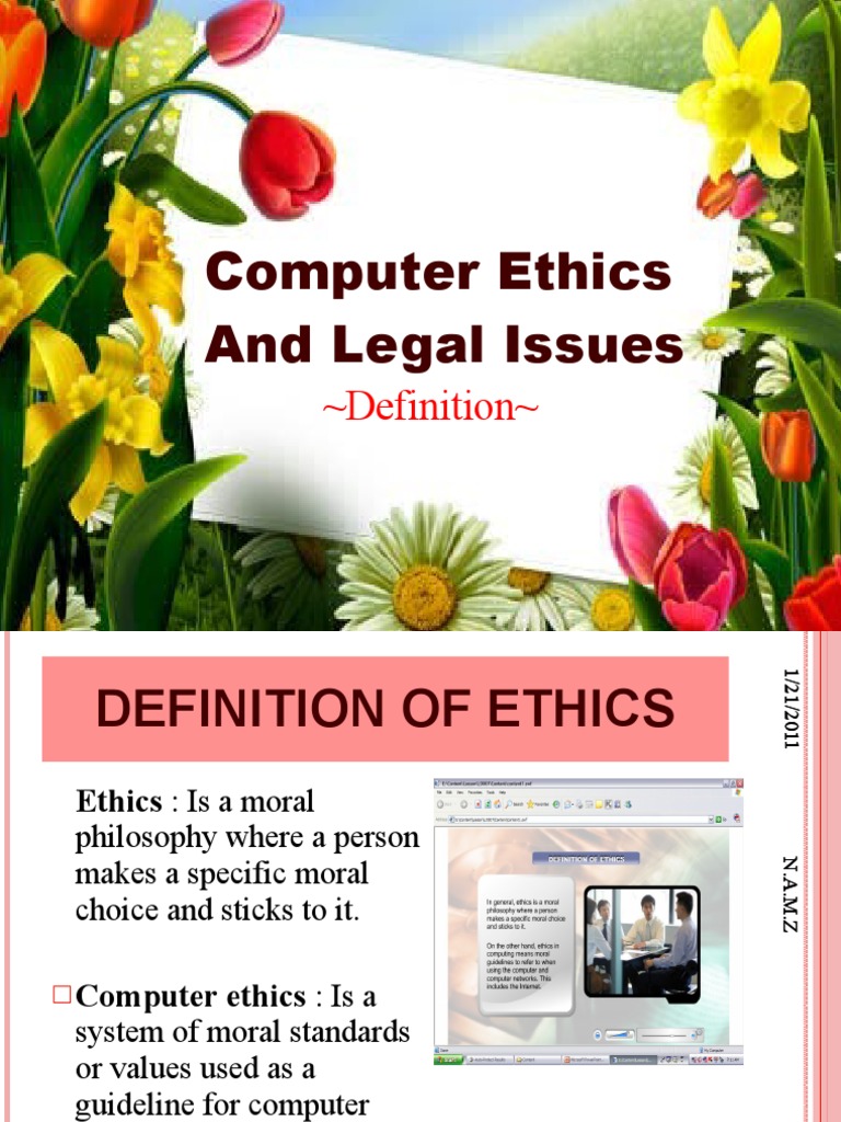 Computer Ethics and Legal Issues | PDF | Intellectual Property | Privacy