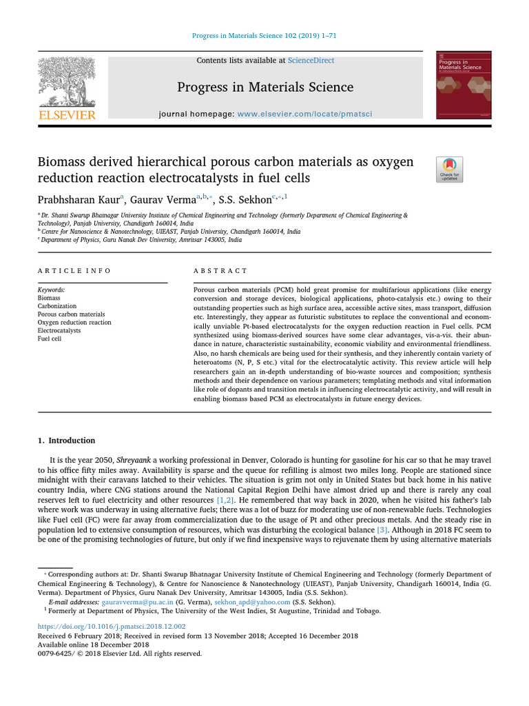 Biomass Derived Hierarchical Porous Carbon Materials As Oxygen Reduction Reaction ...