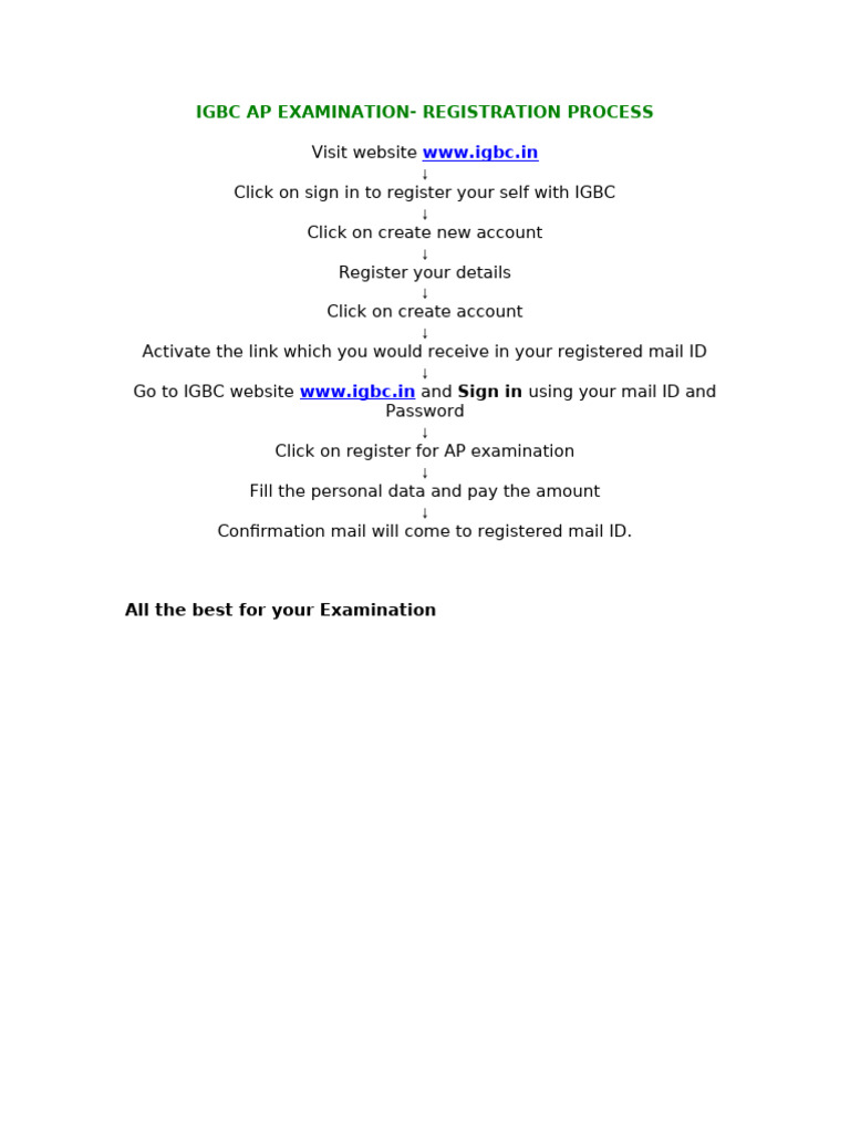 IGBC AP Registration Process | PDF