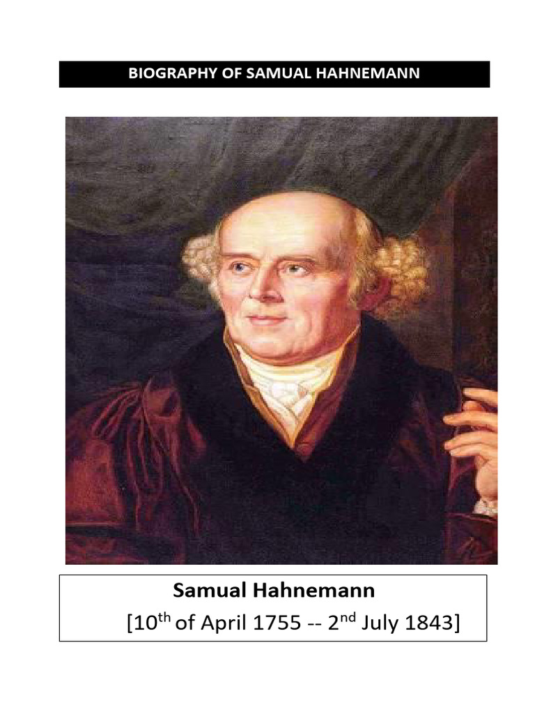 Biography of Samual Hahnemann | PDF | Homeopathy | Medicine