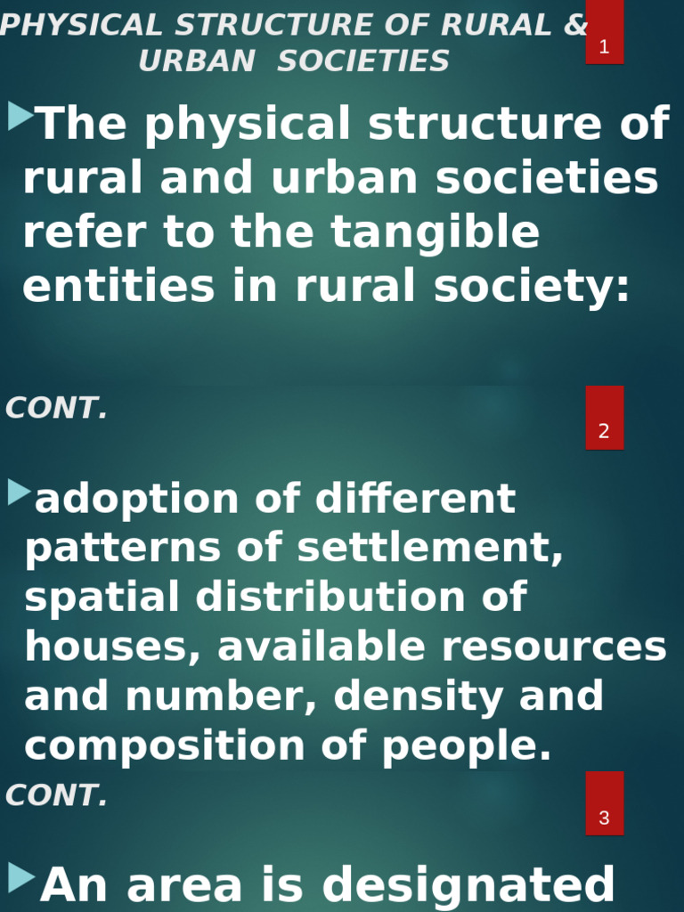 Characteristics of Rural Settlements | PDF | Agriculture | Village