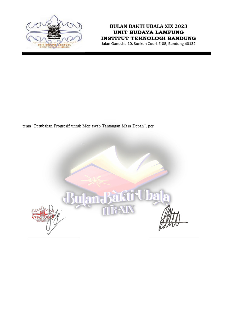 Surat Izin Kerja Sama Peminjaman GSG Sman 2 Balam | PDF