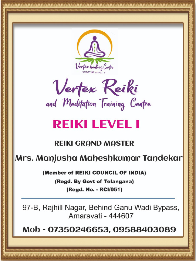 Reiki Level 1 | PDF | Reiki