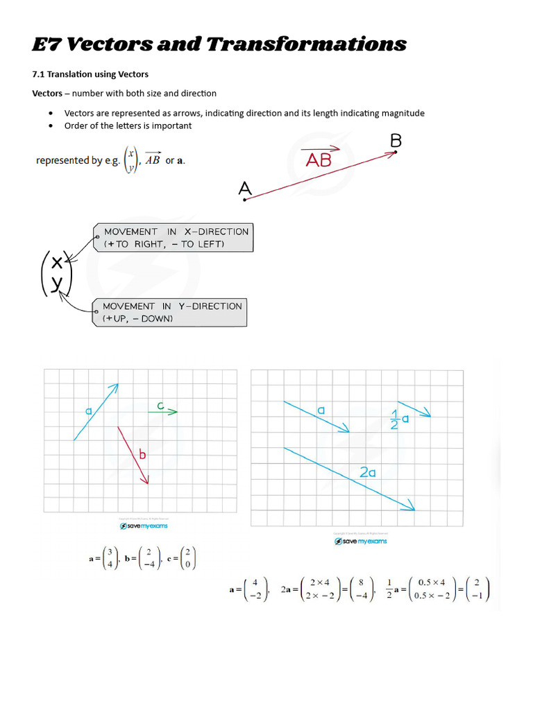 E7 Vectors | PDF | Euclidean Vector | Rotation