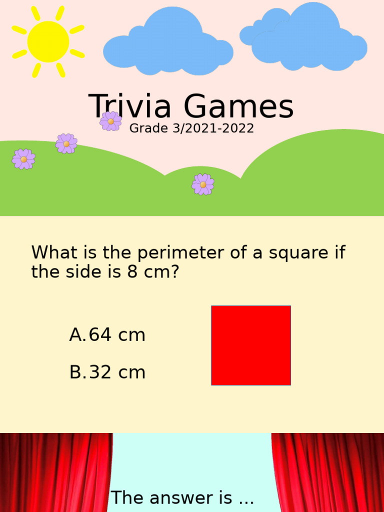 Grade 3 Trivia Game Questions | PDF