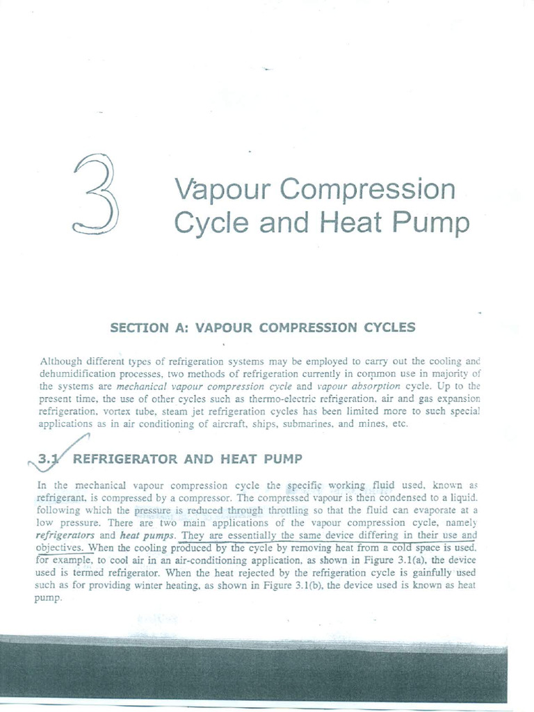 ME363 Ch3 VaporCopresionSystem | PDF