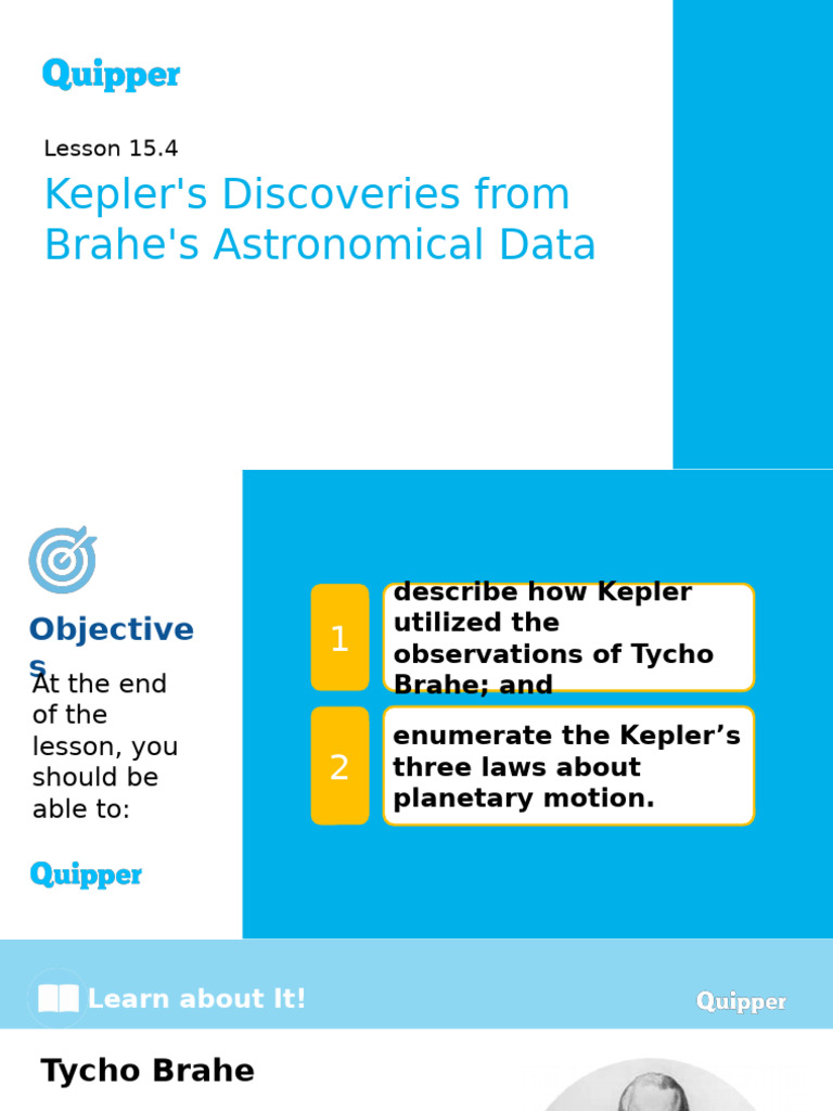 Kepler's Laws of Planetary Motion Explained | PDF | Tycho Brahe | Orbit