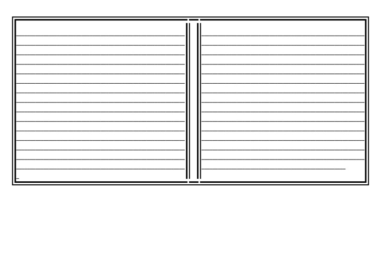 Ruled Sheet Landscape | PDF