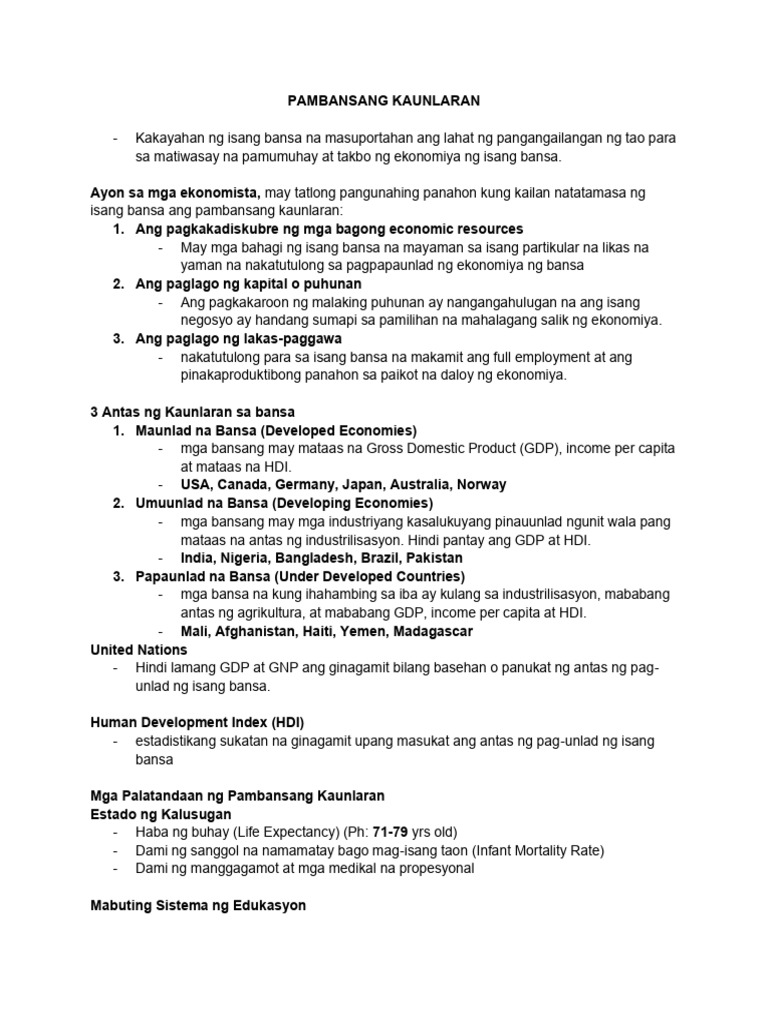 Ap Grade 9 Q4 | PDF