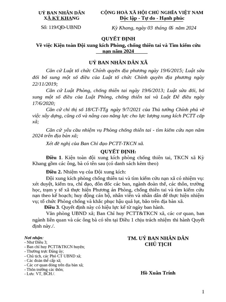 QD Kien Toan Doi Xung Kich PCTT TKCN 2024 Chuan 04-06-2024 09h33p57 | PDF