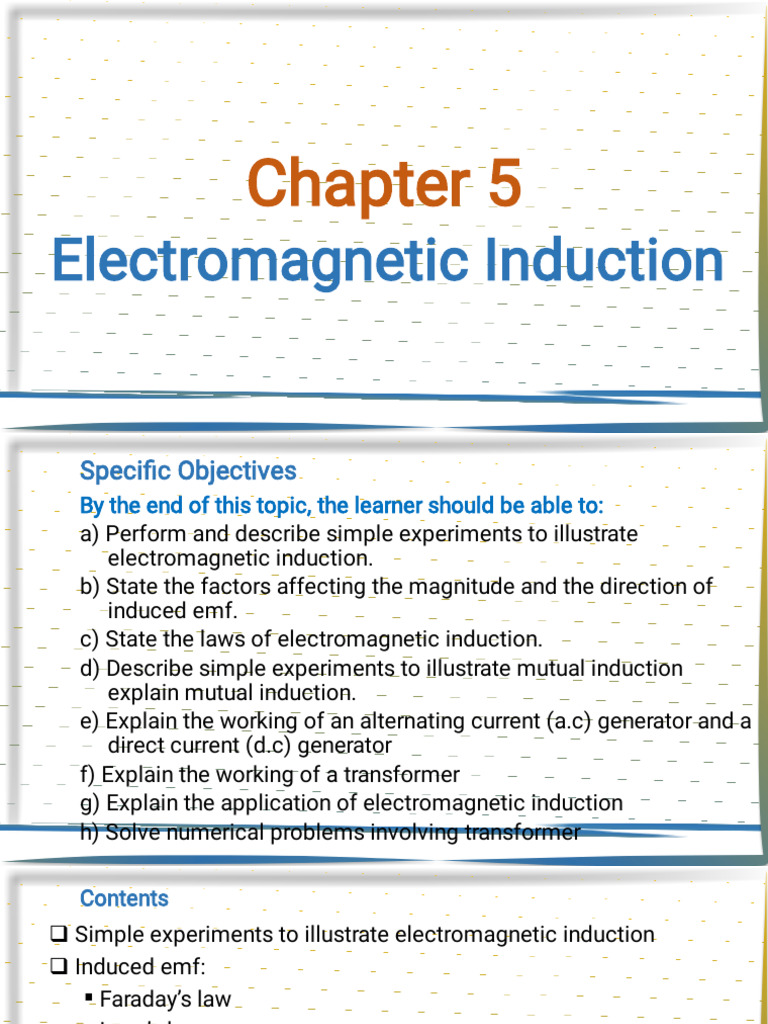 Electromagnetic Induction Explained | PDF | Electromagnetic Induction ...