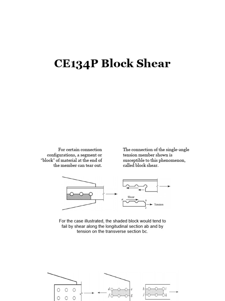 Understanding Block Shear in Connections | PDF