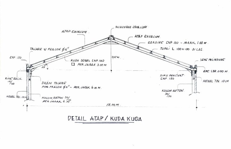8 Detail Atap Atau Kuda Kuda | PDF