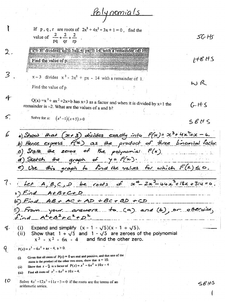 3UM Polynomials Rev1 | PDF
