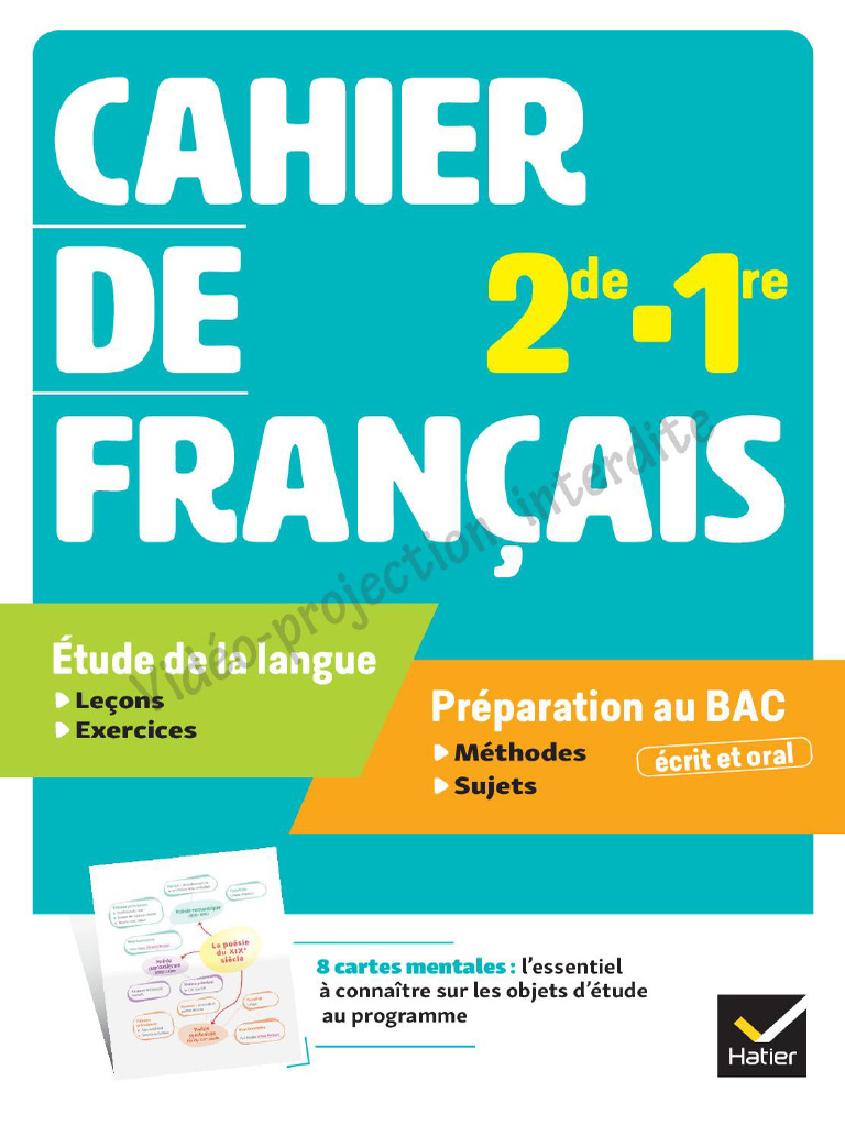 Cahier Français 2nde-1re Cahier de L'élève | PDF