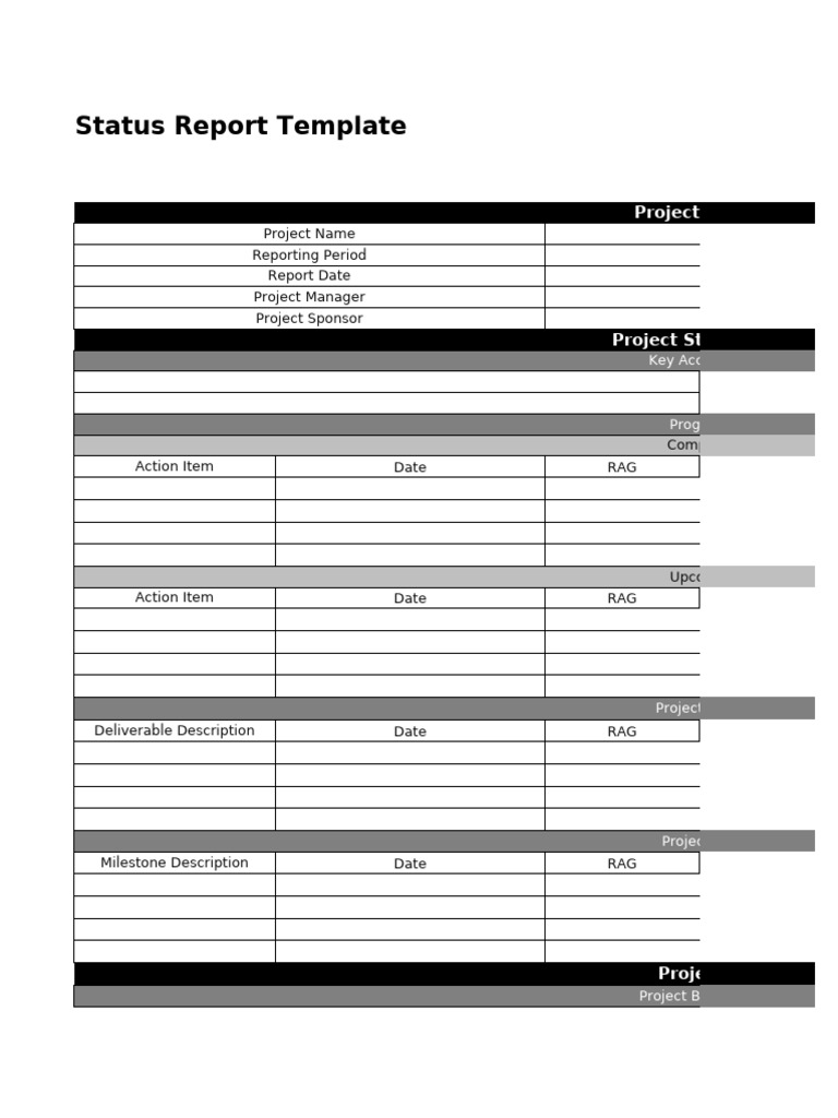 Project Status Report Template ProjectManager WLNK | PDF | Project Management | Business