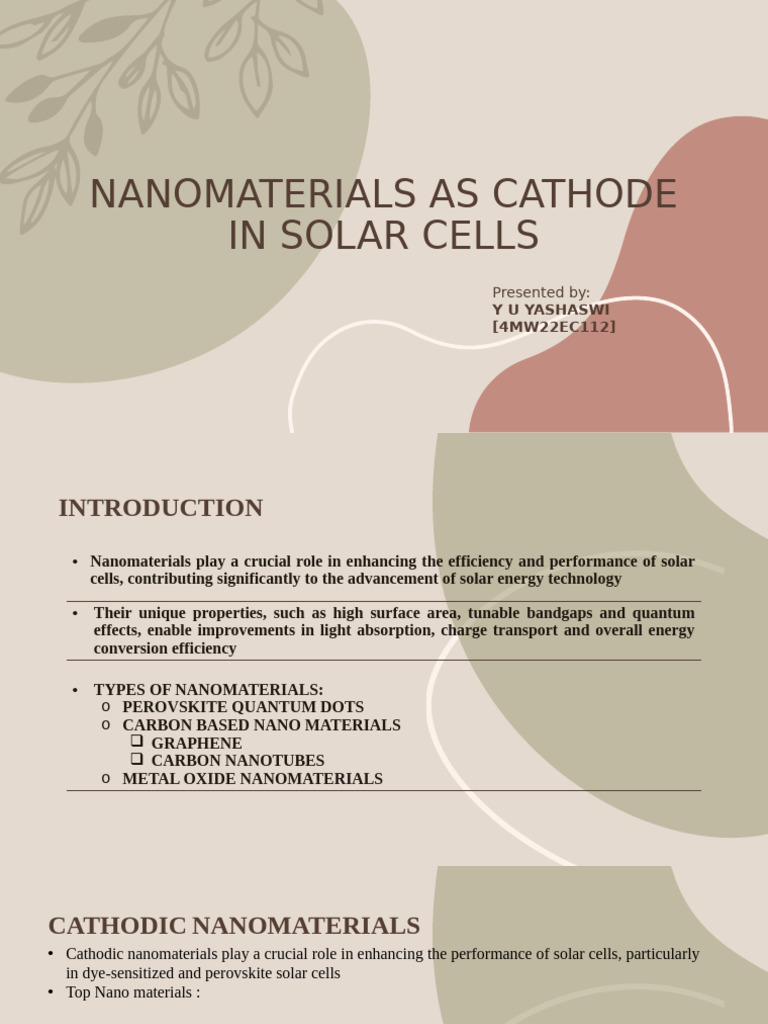 Nano | PDF | Solar Cell | Thin Film Solar Cell