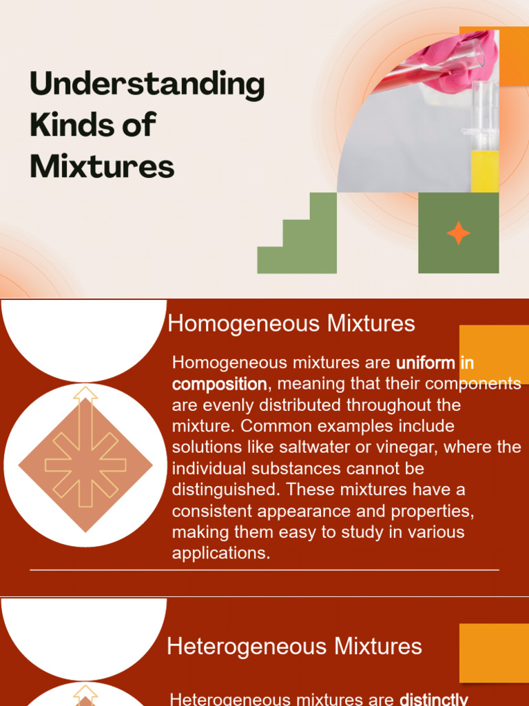 Presentation Understanding Kinds of Mixtures | PDF
