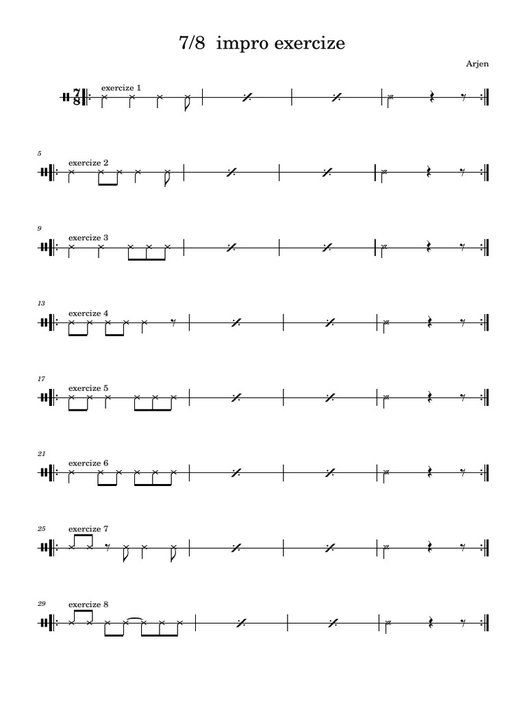 7-8 Impro Exercize | PDF