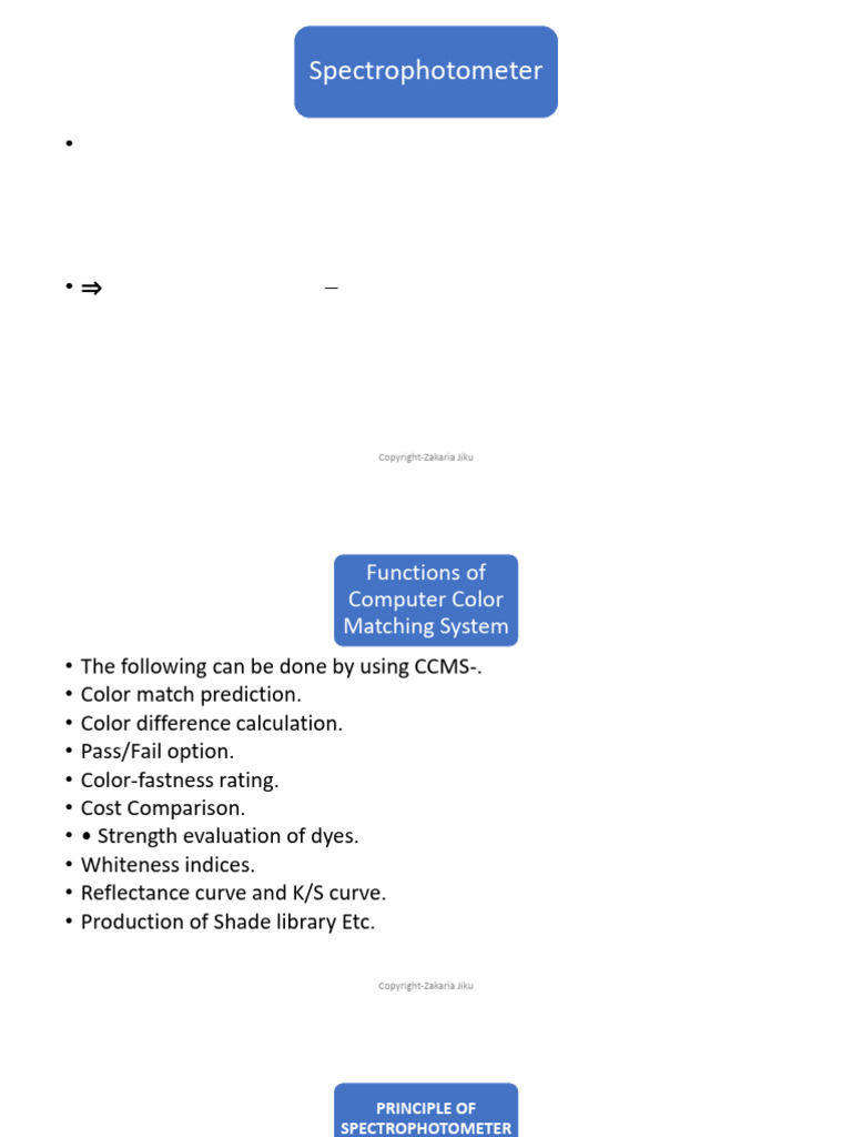 WPM 23 Spectrophotometer Data Color or Computer Color Matching ...