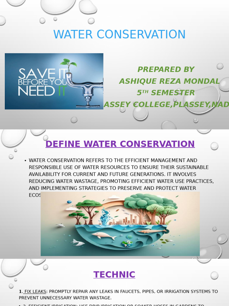 Effective Water Conservation Strategies | PDF