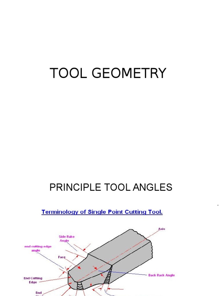 Tool Geometry | PDF | Equipment | Metalworking