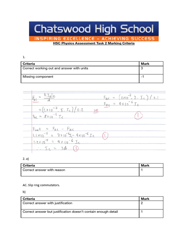 M6 CHS Paper #1 Solutions | PDF | Electromagnetic Induction | Inductor