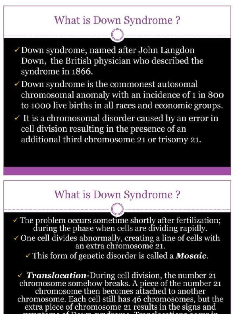 Down Syndrome | PDF