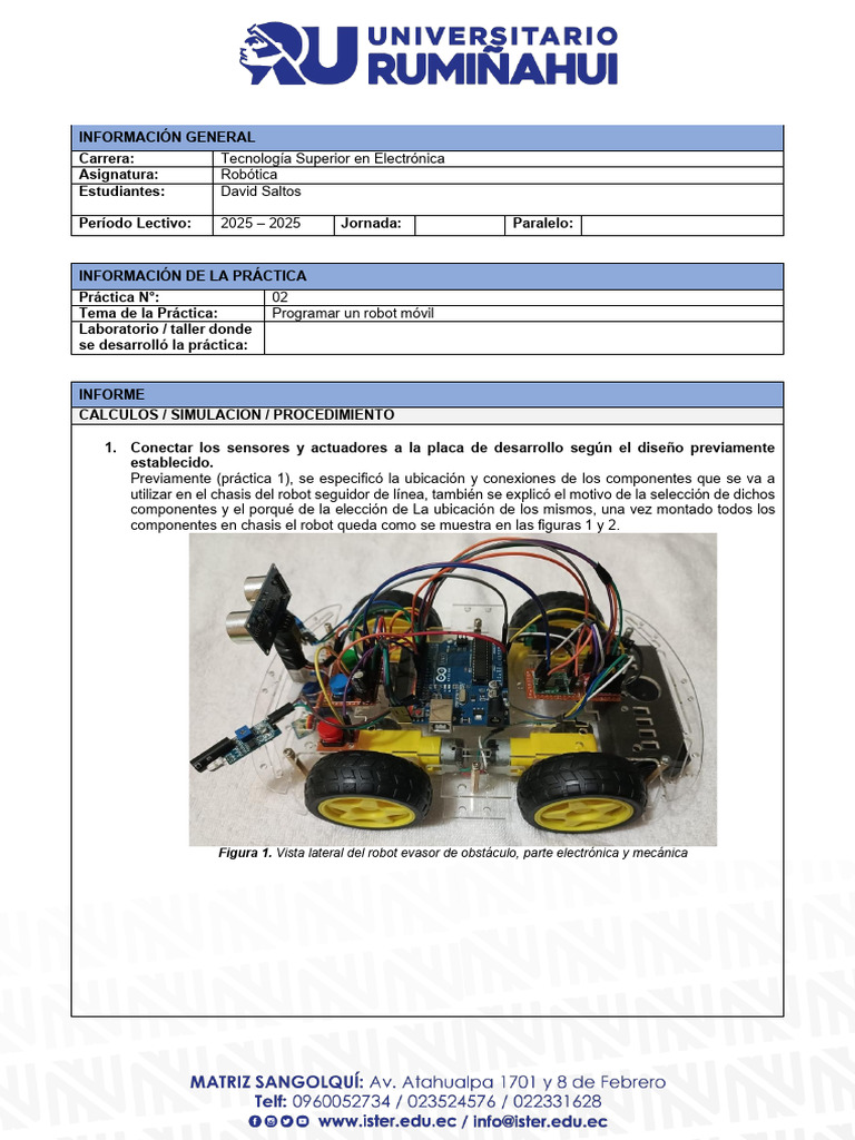 Informe Practica 2 | PDF | Navegación | Robot