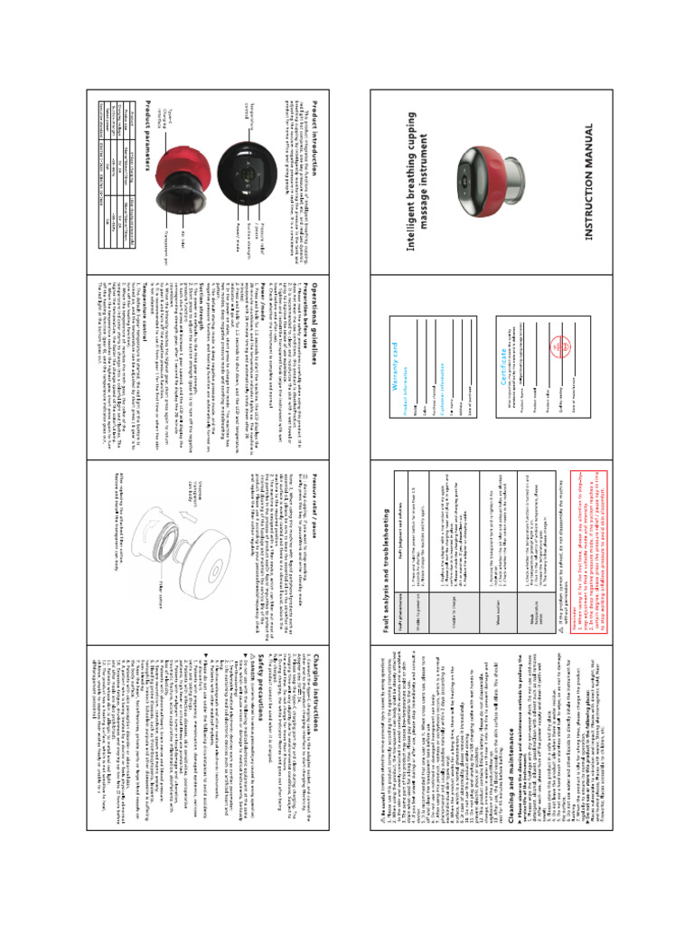Electric Cupping Machine Manual | PDF