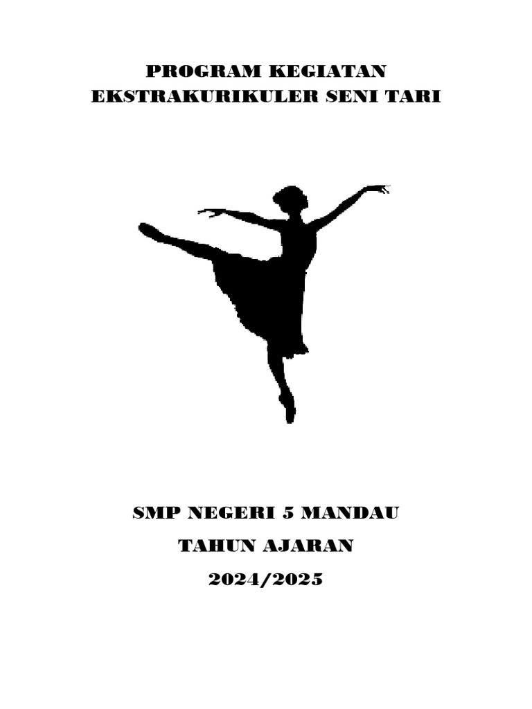 Program Kegiatan Ekstrakurikuler Seni Tari | PDF