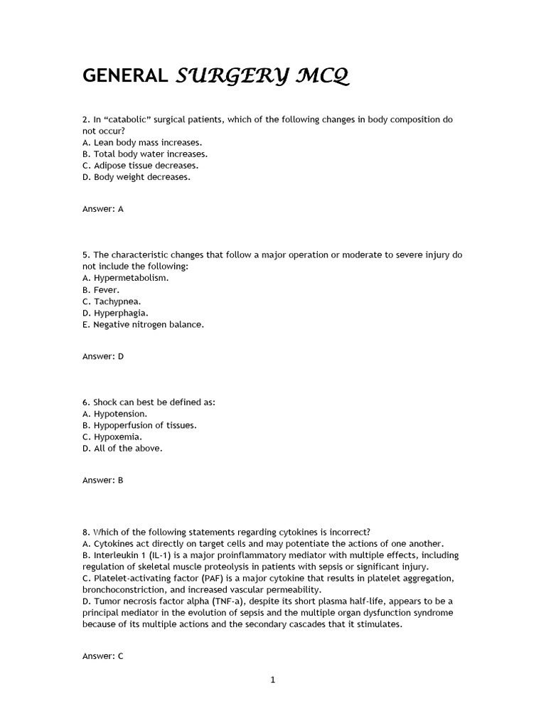 Med Cosmos | PDF | Shock (Circulatory) | Scar
